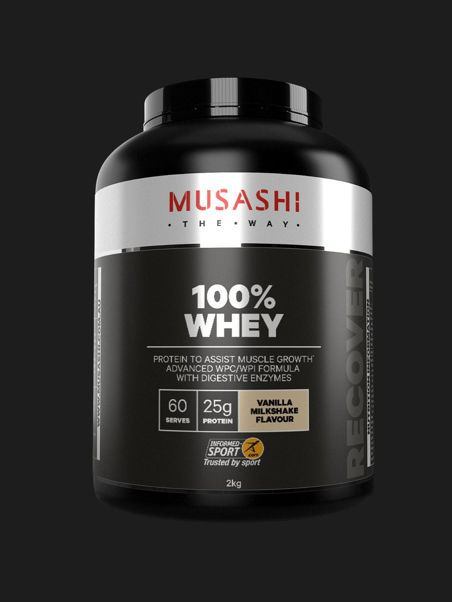 100% Whey Protein Powder – Musashi NZ