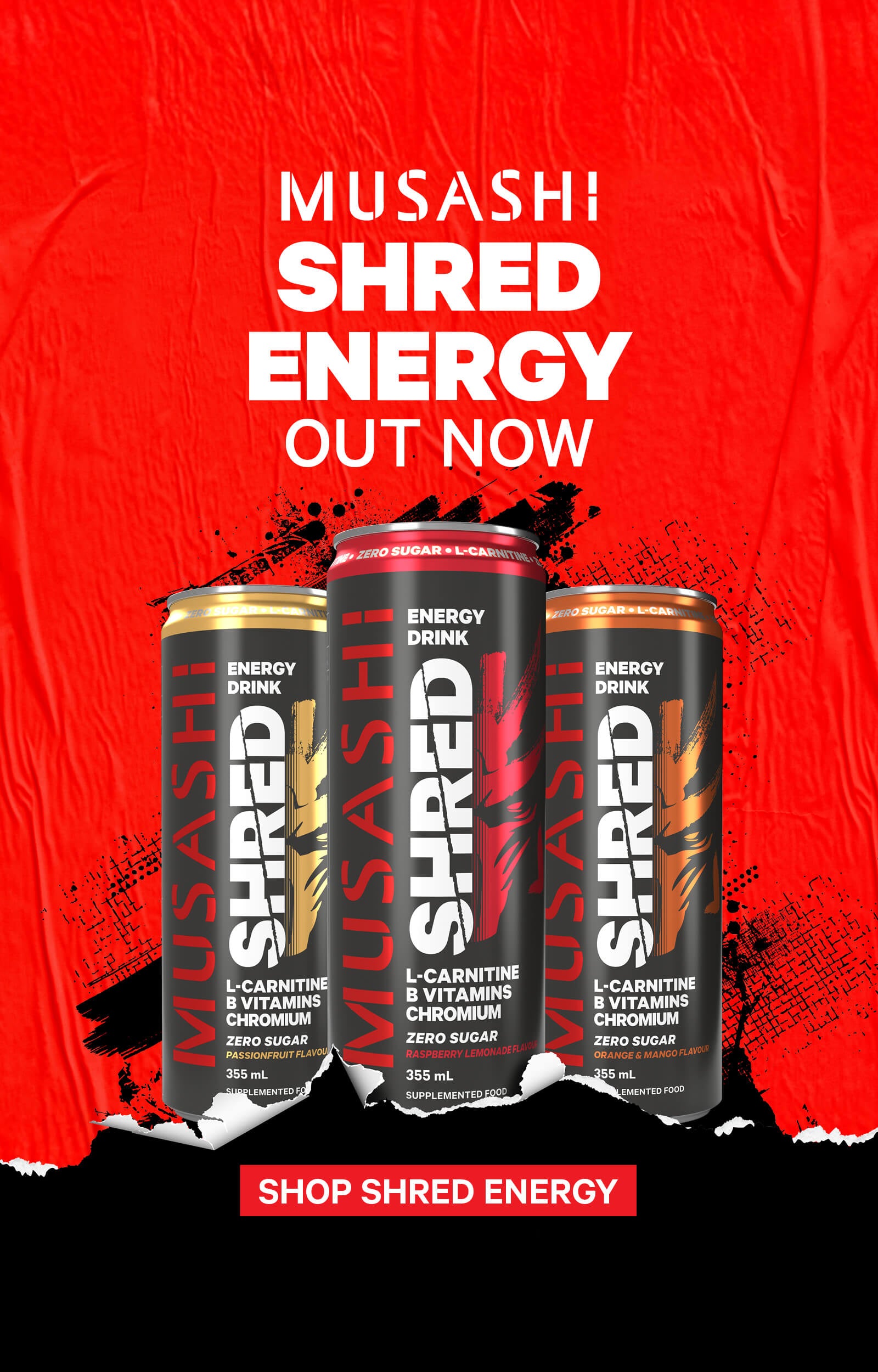 Shred & Burn Protein Powder – Musashi NZ