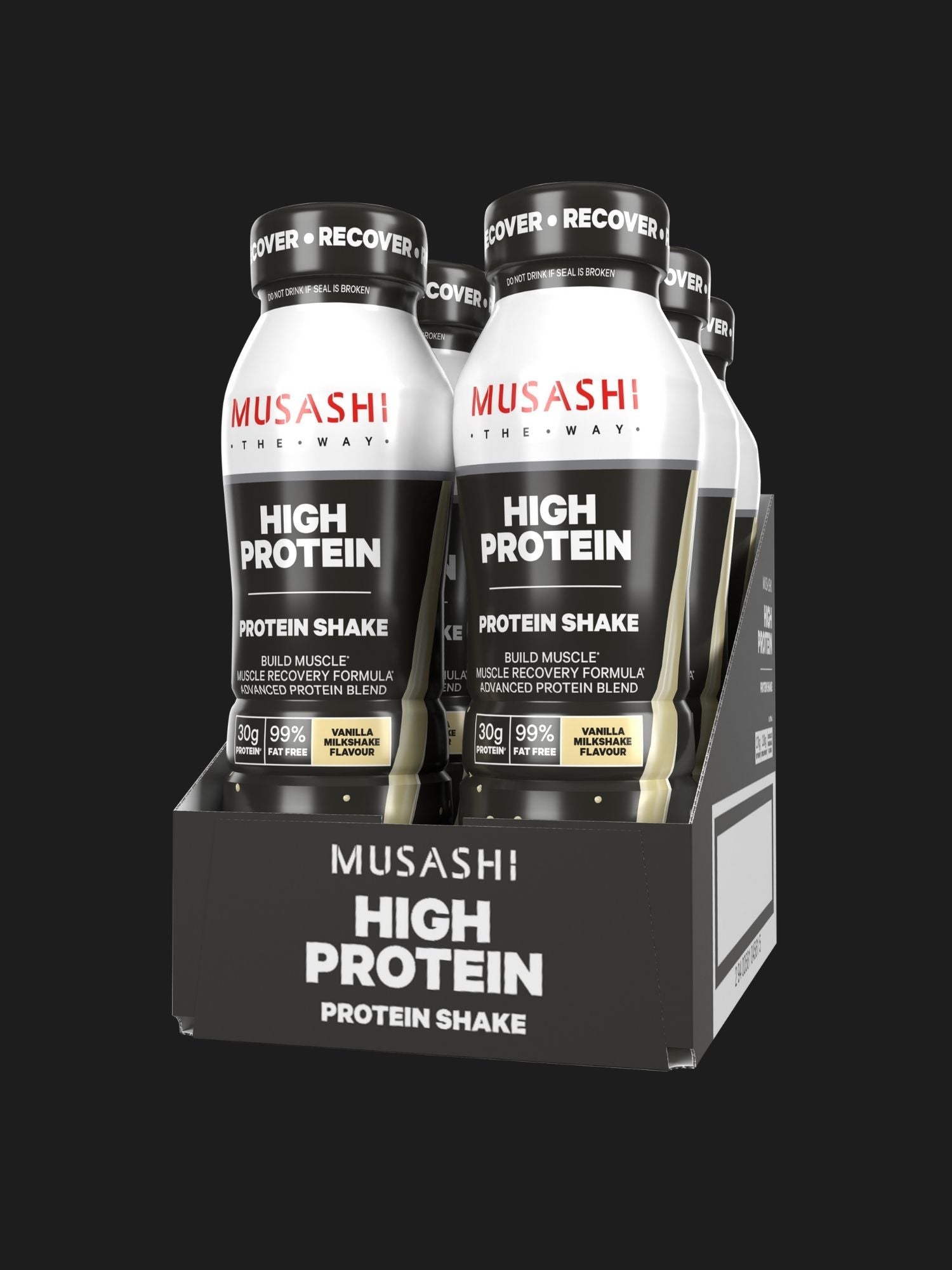 High Protein Shake 375ml (Box of 6 Drinks) – Musashi NZ